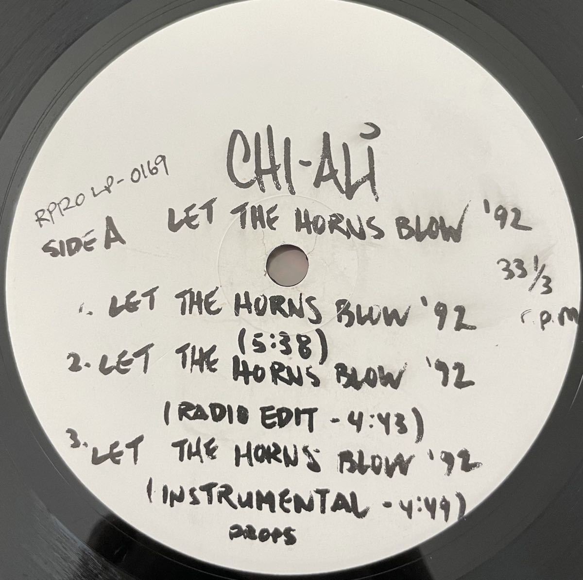 【目立った傷や汚れなし】PROMOONLY! Chi-Ali Let The Horns Blow '92 / Funky Lemonade ...