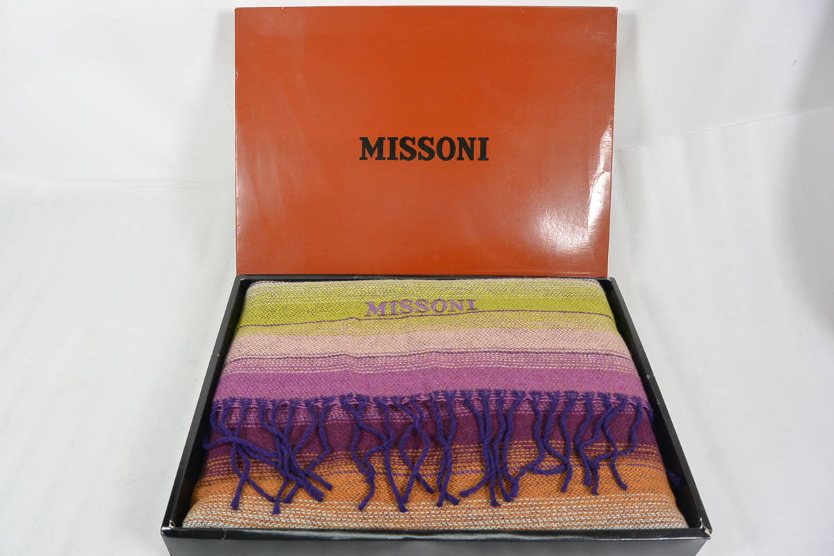 【未使用】[C1474] MISSONI ミッソーニ ひざ掛け 70x140cm ブランケット 日本製の落札情報詳細 - ヤフオク落札価格情報 オークフリー