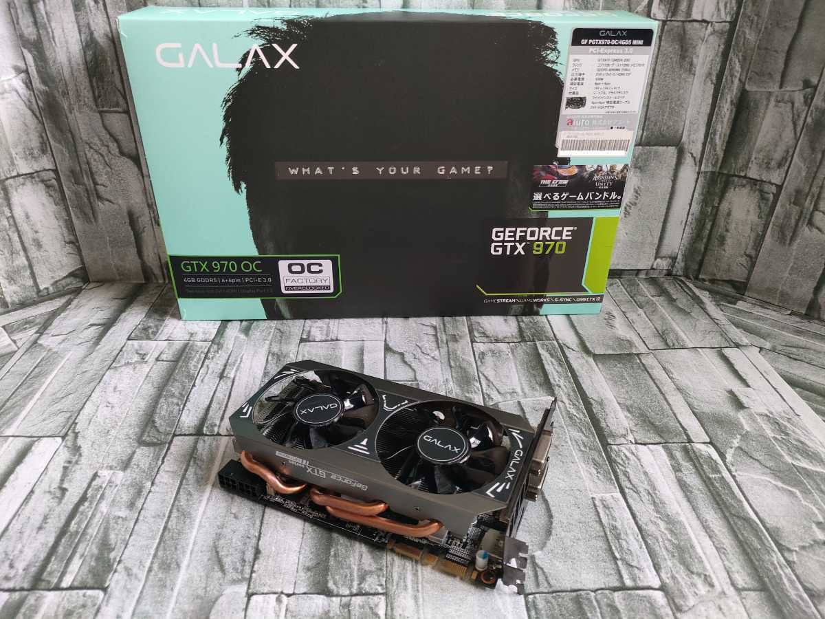 【やや傷や汚れあり】NVIDIA GALAX GeForce GTX970 4GB OC グラフィックボード の落札情報詳細 - ヤフオク落札価格検索 オークフリー