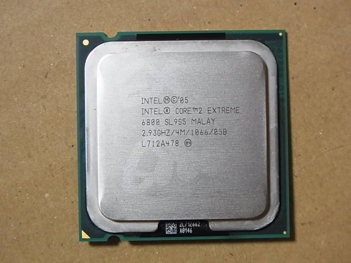 【目立った傷や汚れなし】 Intel Core2 Extreme X6800 SL9S5 2.93GHz/4M/1066/05B Conroe ...