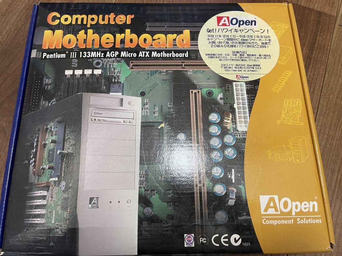 【未使用に近い】MX64 AOpen マザーボード pentium lll 133MHz AGP Micro ATX Mather board ...