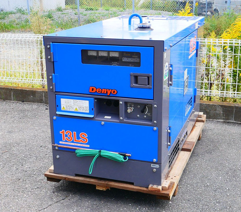 【やや傷や汚れあり】2013年製 デンヨー ディーゼルエンジン 発電機 TLG-13LSY 13kVA アワー：119h 軽油の落札情報詳細 - ヤフオク落札価格情報 オークフリー