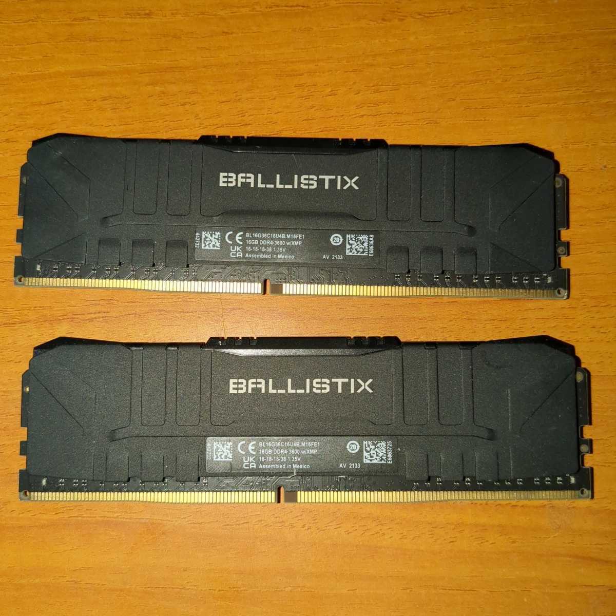 【目立った傷や汚れなし】中古 DDR4 Crucial メモリ BALLISTIX 16GB x 2枚 32GBの落札情報詳細 - ヤフオク落札価格検索 オークフリー