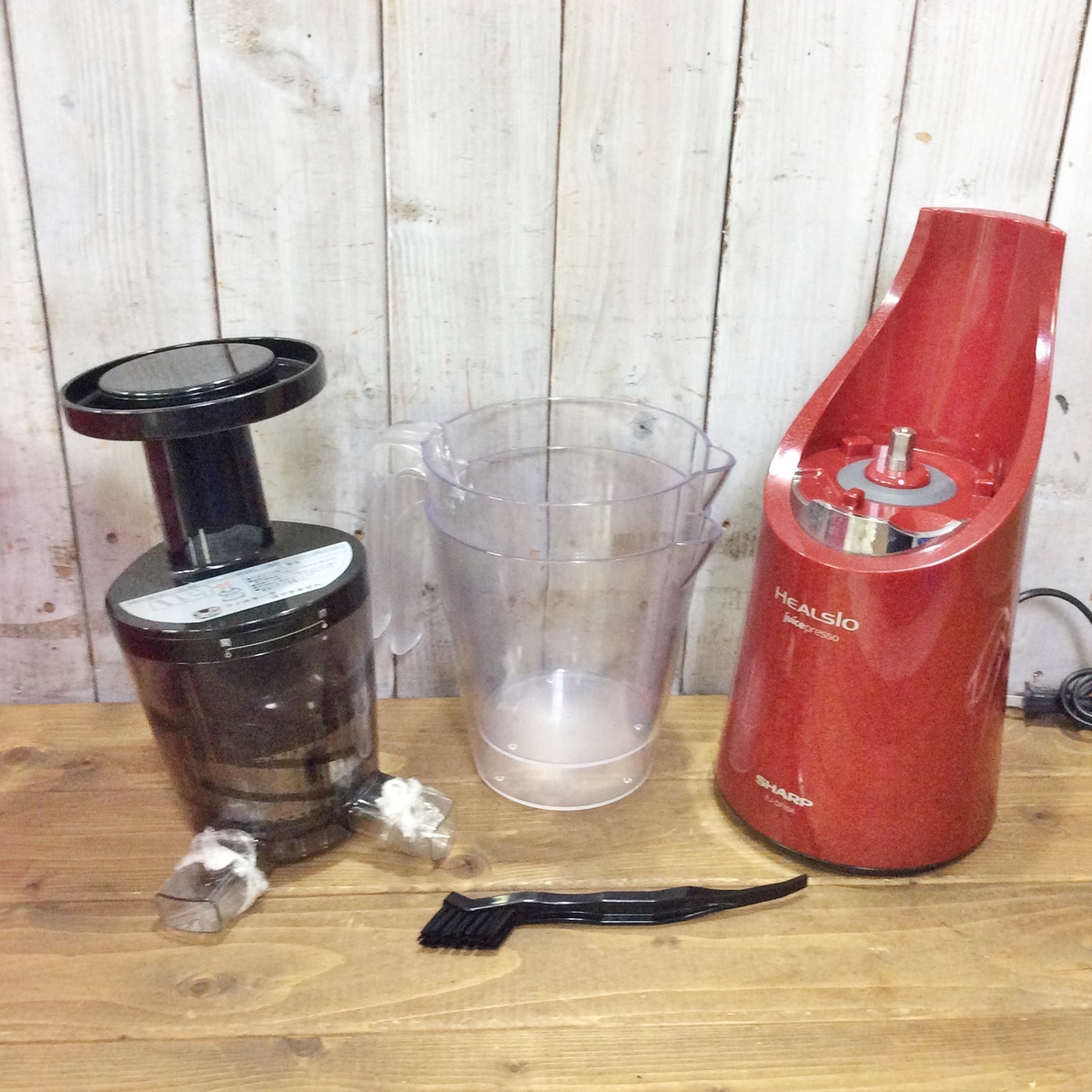 【傷や汚れあり】【MH-1653】中古品 SHARP シャープ ジューサー EJ-CF10A ヘルシオ 2015年製 レッド 使用数回の落札情報詳細 - ヤフオク落札価格検索 オークフリー