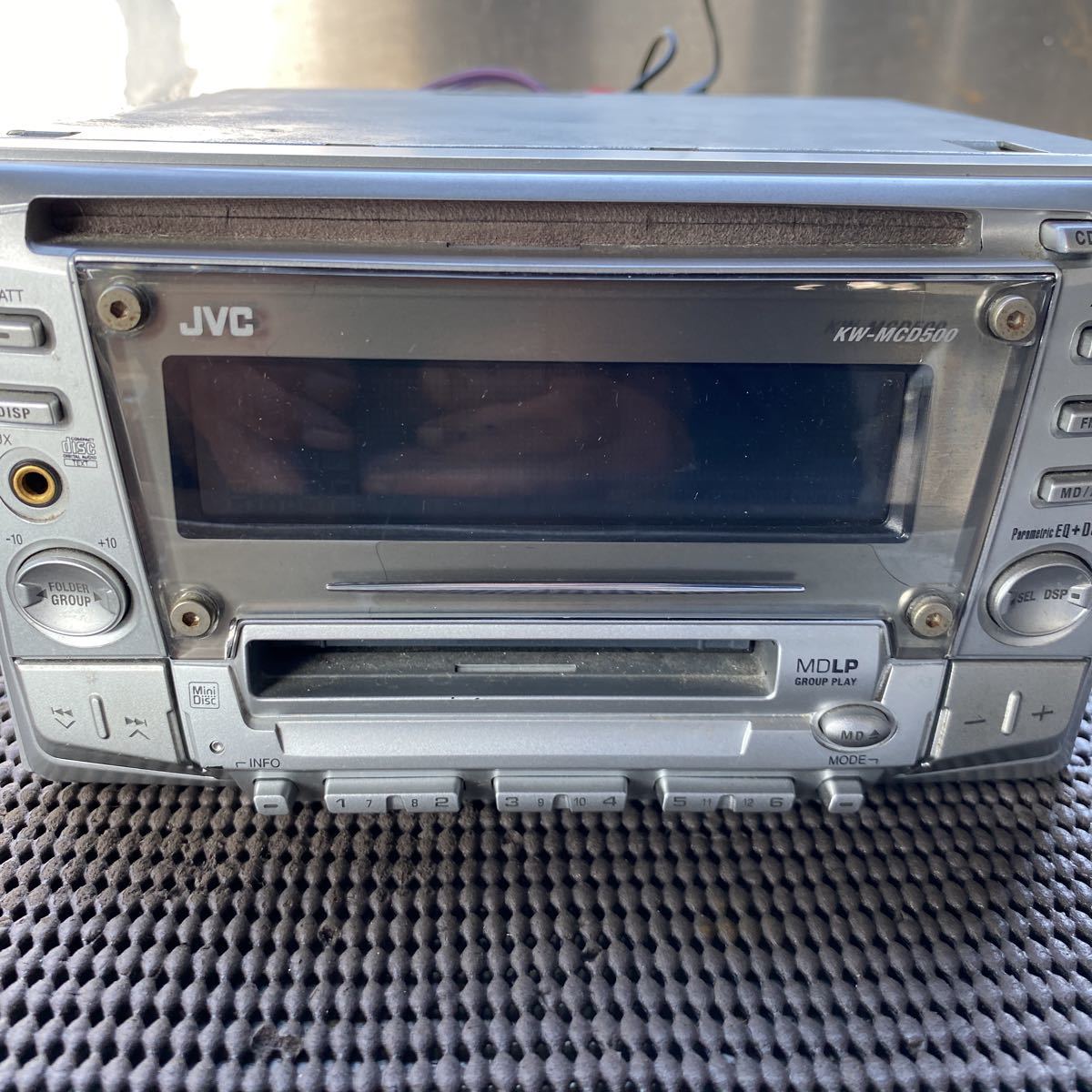 【傷や汚れあり】JVC CD/MD RECEIVER KW-MCD500 動作未確認 ジャンクの落札情報詳細 - ヤフオク落札価格検索 オークフリー