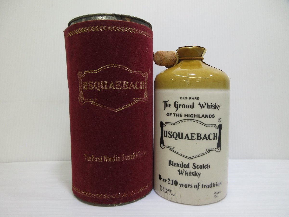 【目立った傷や汚れなし】A.BULLOCH SPECIAL TRADITION 12年 バロック スペシャル トラディション 黒 陶器 スコッチウイスキー 700ml 箱入 未開封 古酒 ...