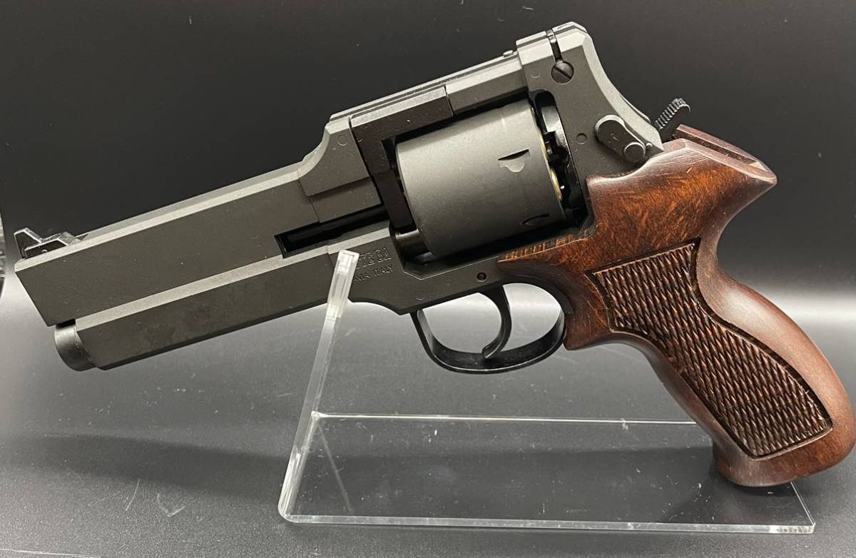 【未使用】【希少未使用】 マルシン工業 マテバ MATEBA 5インチ ガスガン ブラック ヘビーウエイト HW リボルバー 木製グリップ ...