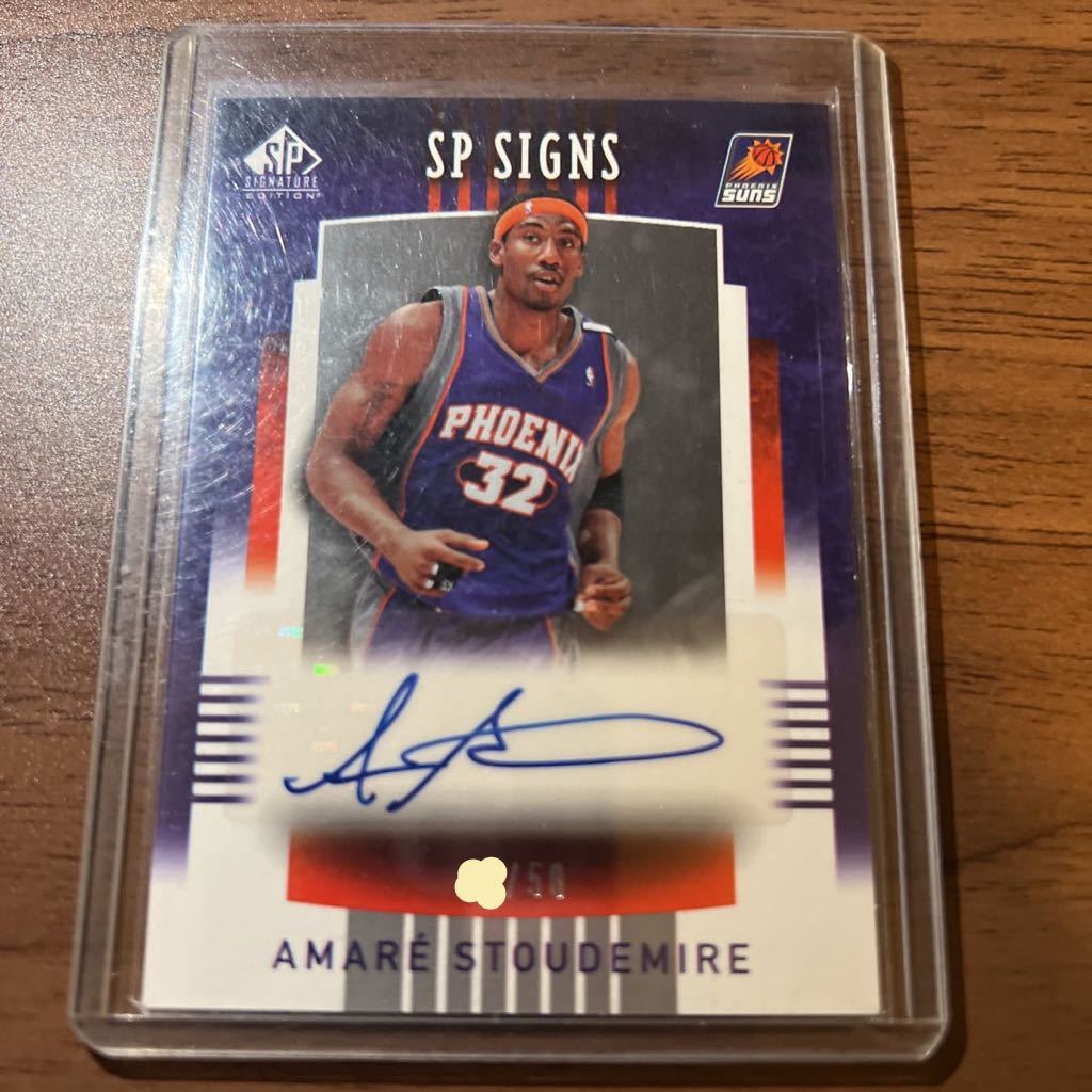 【未使用】UPPER DECK 2004-05 SP SIGNATURE EDITION Amare' STOUDEMIRE サイン AUTO ...