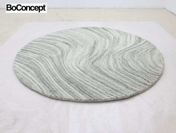 【目立った傷や汚れなし】 展示美品 BoConcept ボーコンセプト FURROW ラウンド/円形 ラグ/カーペット/絨毯 11万 の落札情報詳細| ヤフオク落札価格情報 オークフリー