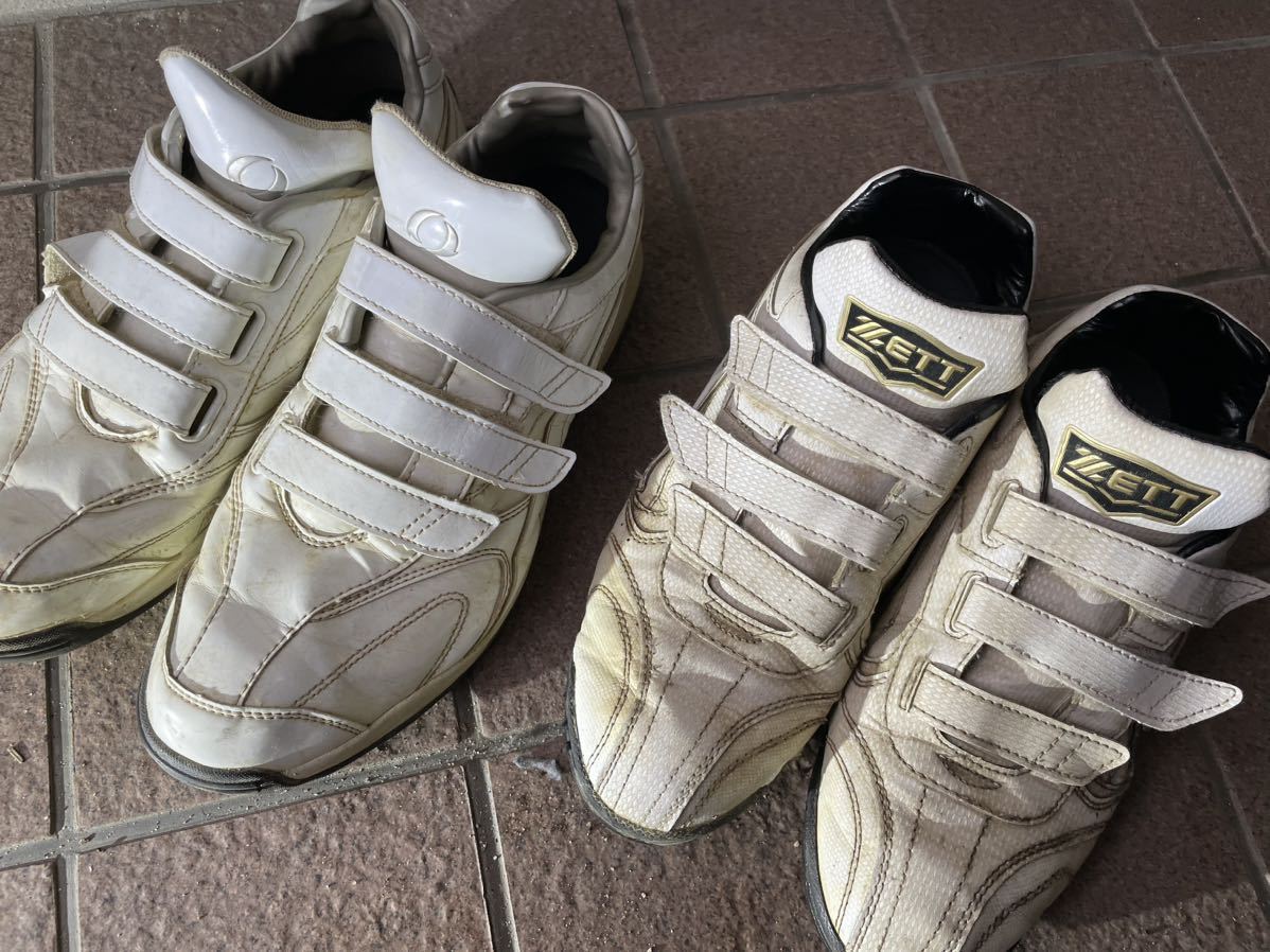 【傷や汚れあり】【中古】IGNIO.ZETT野球用トレーニングシューズ ホワイト 28.5cm.28.0cmの落札情報詳細 - ヤフオク落札価格情報 オークフリー