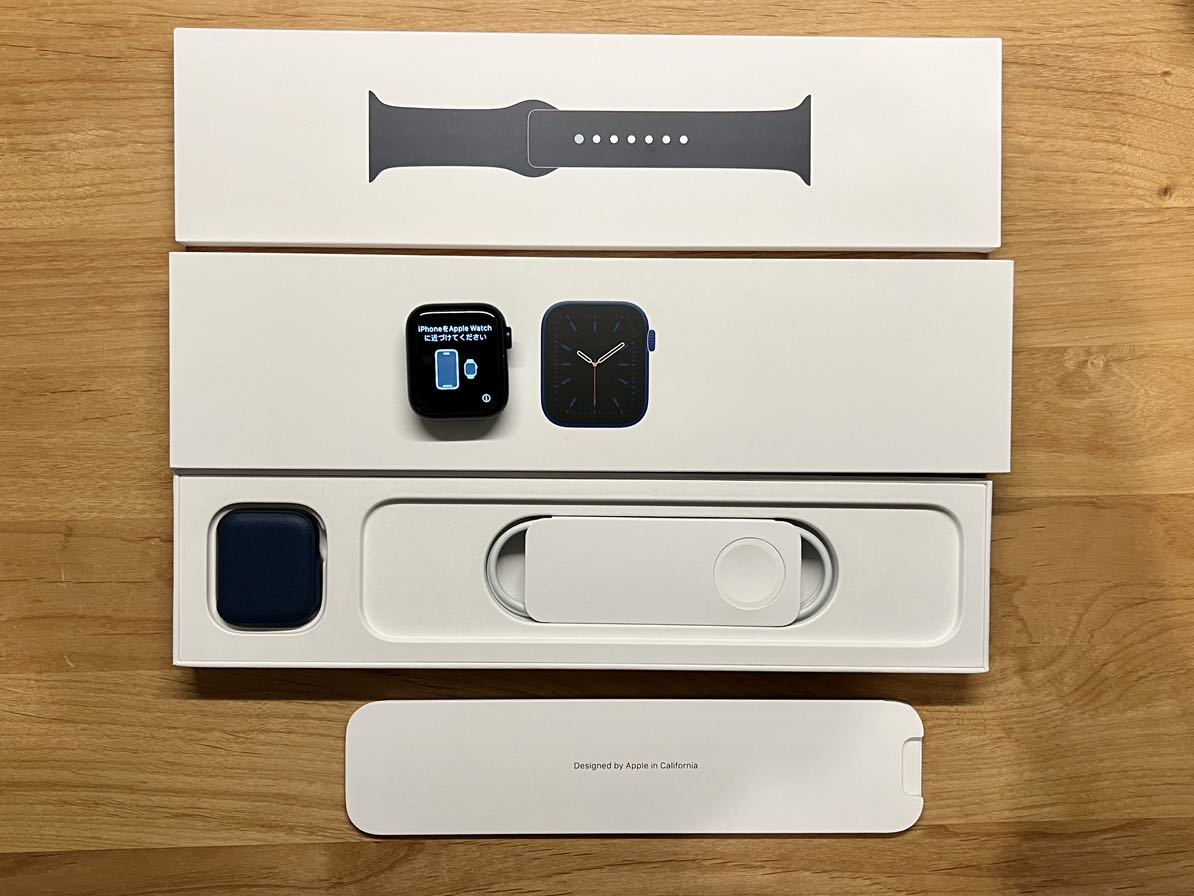 【やや傷や汚れあり】中古 Apple Watch series 6 40mm Blue Aluminum Case Deep Navy ...