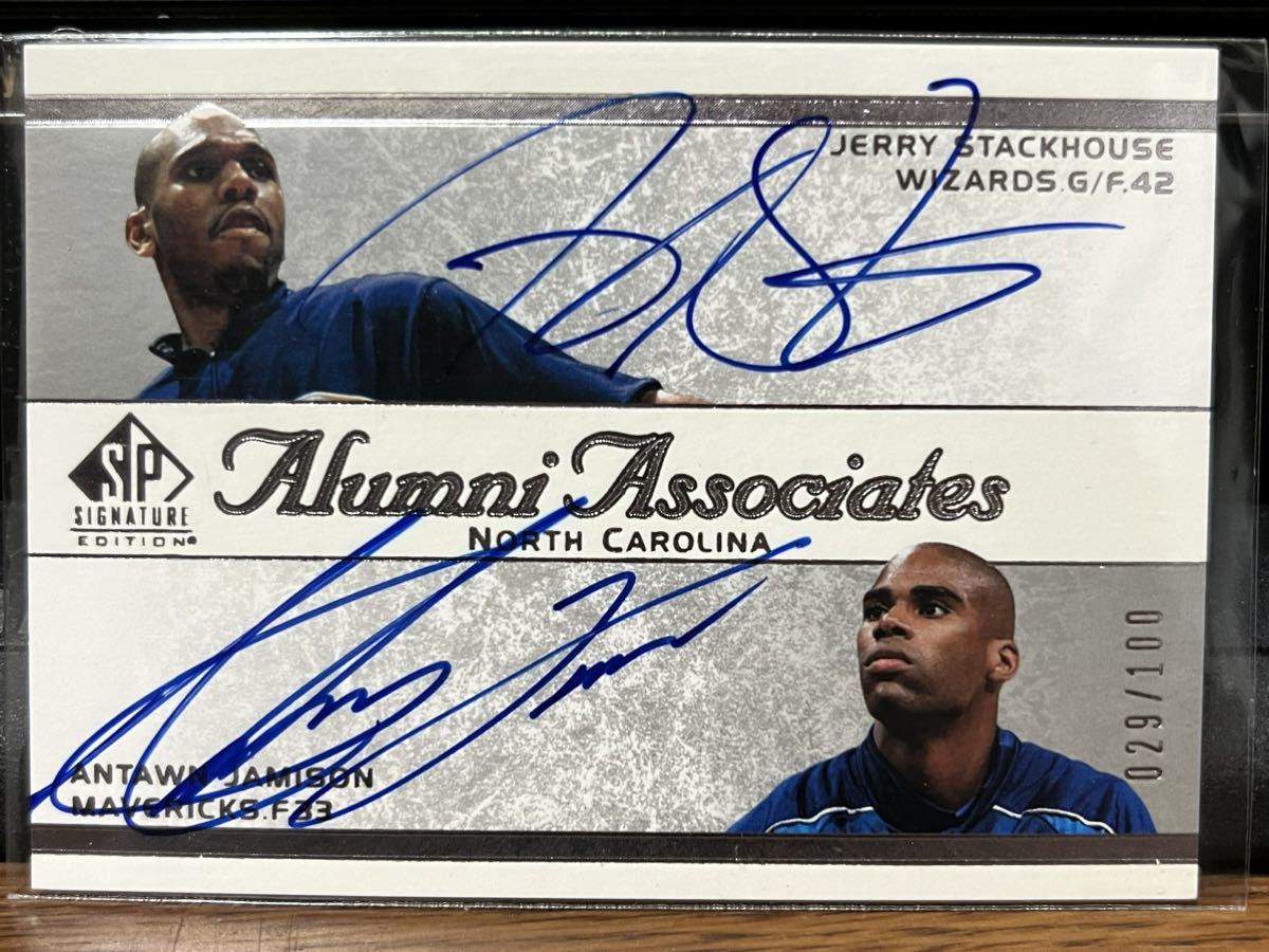 【目立った傷や汚れなし】UPPER DECK03-04 SIGNATURE EDITION JERRY STACKHOUSE ANTAWN ...
