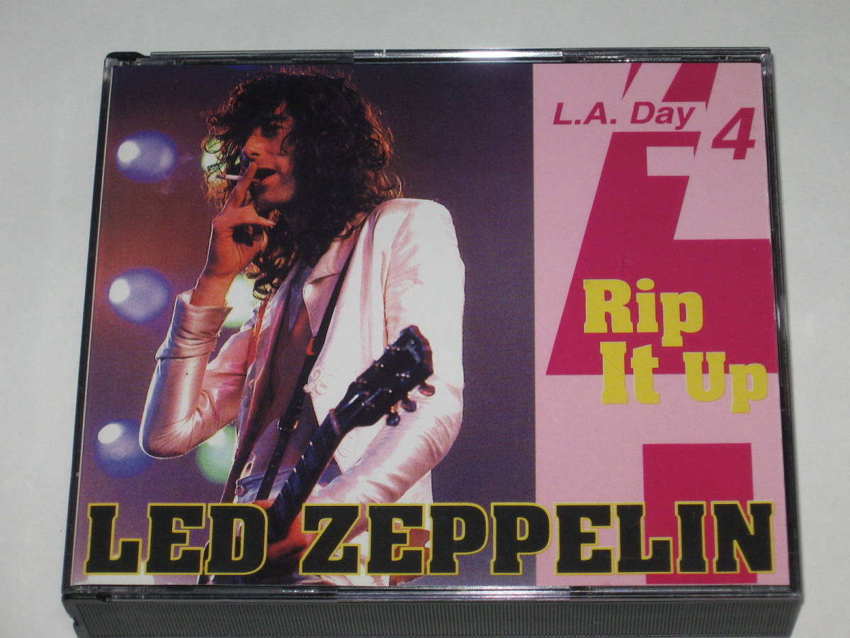 【傷や汚れあり】3枚組CD レッド・ツェッペリン（Led Zeppelin）『Rip It Up』L. A. Day 4/25th June ...