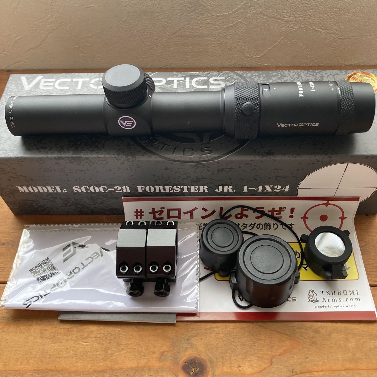 Vector Optics Forester バトラーキャップ ズームレバー レンズガード付き 1-5x24 SCOC-03 ショートライフル ...