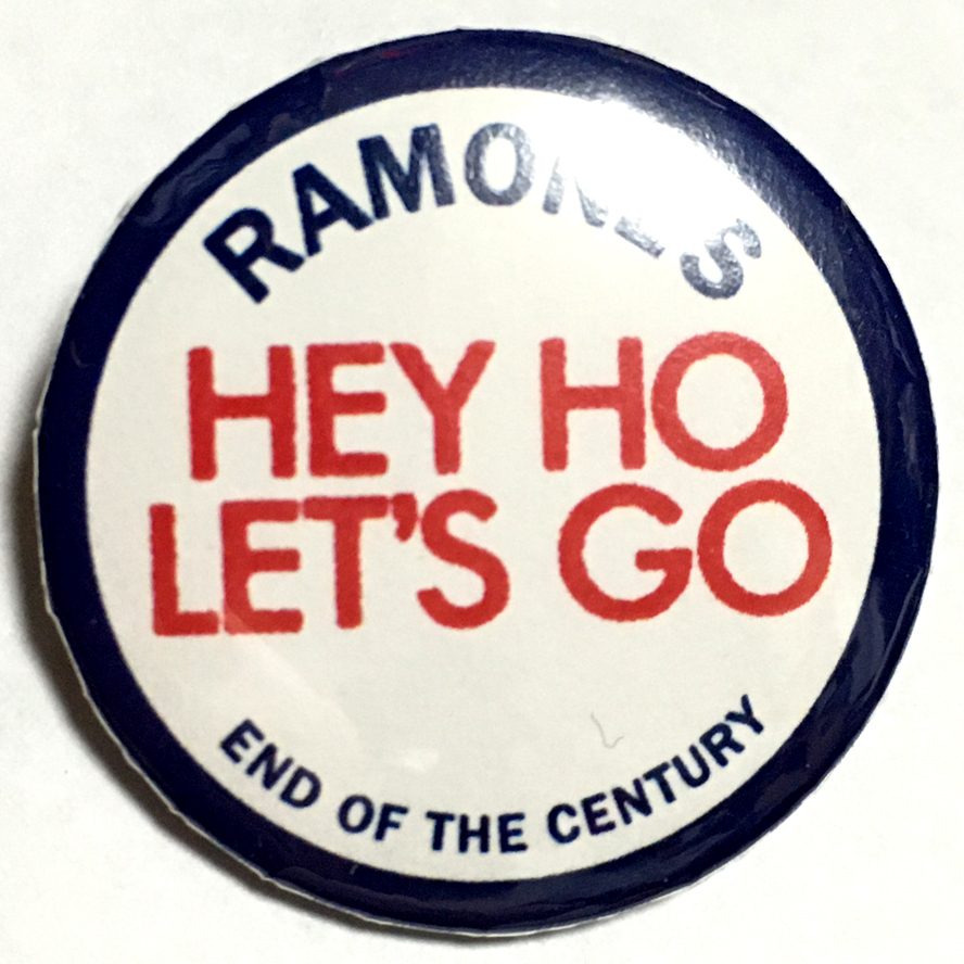 【未使用】32mm 缶バッジ RAMONES HEY HO LET'S GO ラモーンズ End Of The Century Power ...