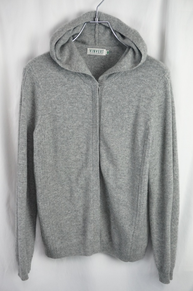 【目立った傷や汚れなし】C690 カシミヤ100% VINVERT SANYO カシミヤニットセーター カーディガン グレー サイズ9 の落札情報詳細 - ヤフオク落札価格検索 オークフリー