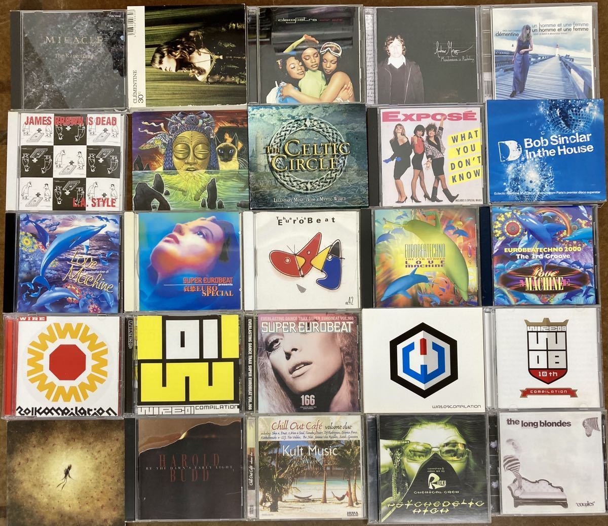 【傷や汚れあり】A051[1円スタート]エレクトロニカ テクノ CD まとめ 約150枚 セット 100サイズ 1箱 kg 被りなし 電子音楽 That's Eurobeat Vol. 42 ...