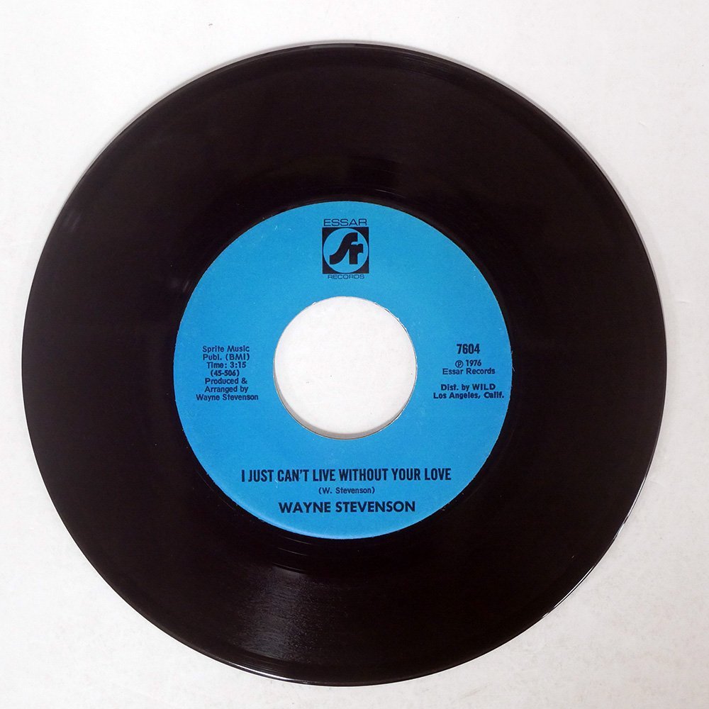 【やや傷や汚れあり】WAYNE STEVENSON/I JUST CAN'T LIVE WITHOUT YOUR LOVE/ESSAR ...