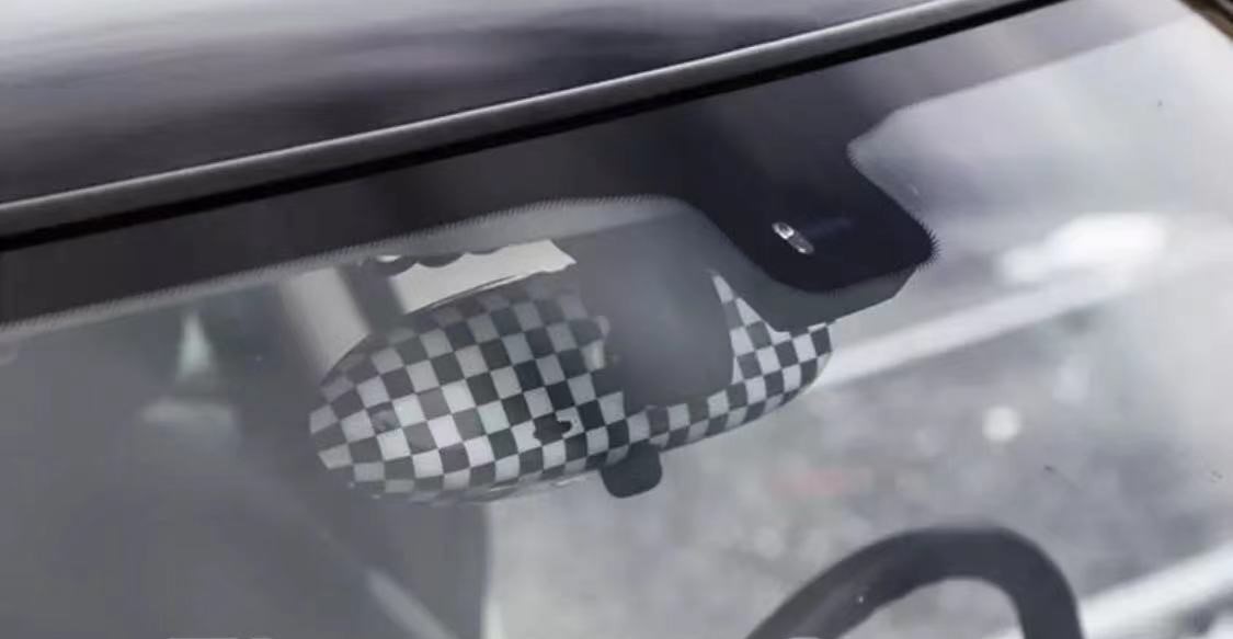 【未使用】デザイン性UP♪ BMW MINI チェッカー ルームミラーカバー ミニ R50 R53 ワン クーパー クーパーS RA16 RE16の落札情報詳細 - ヤフオク落札価格検索 オークフリー