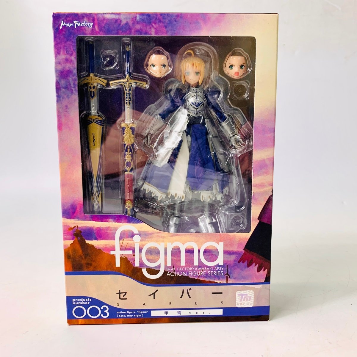 【未使用】新品未開封 マックスファクトリー figma 003 Fate/Stay night セイバー 甲冑ver.の落札情報詳細 ...