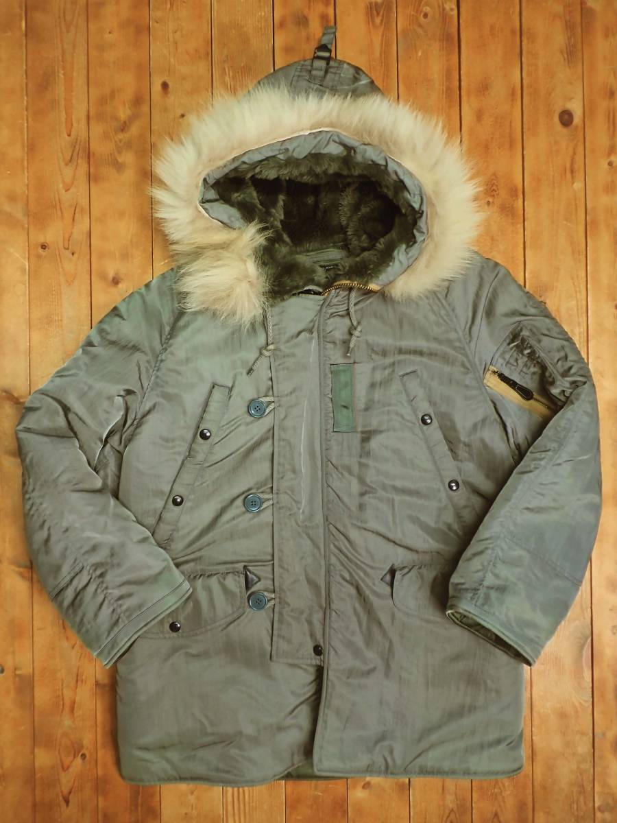 【やや傷や汚れあり】【Pherrow's フェローズ C.C.Masters Type N-3B Flight Jacket Sage Green N-3Bヘビーゾーンフライトジャケット ...
