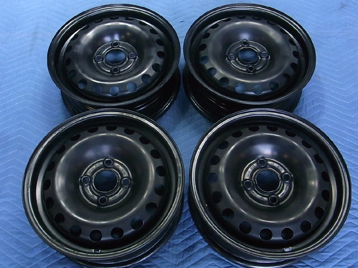 【傷や汚れあり】フォルクスワーゲン UP! 純正 14インチ スチールホイール 4本 / VW アップ! 14× 5J +35 4H PCD 100 1S0601027 G/Jの落札情報詳細 ...