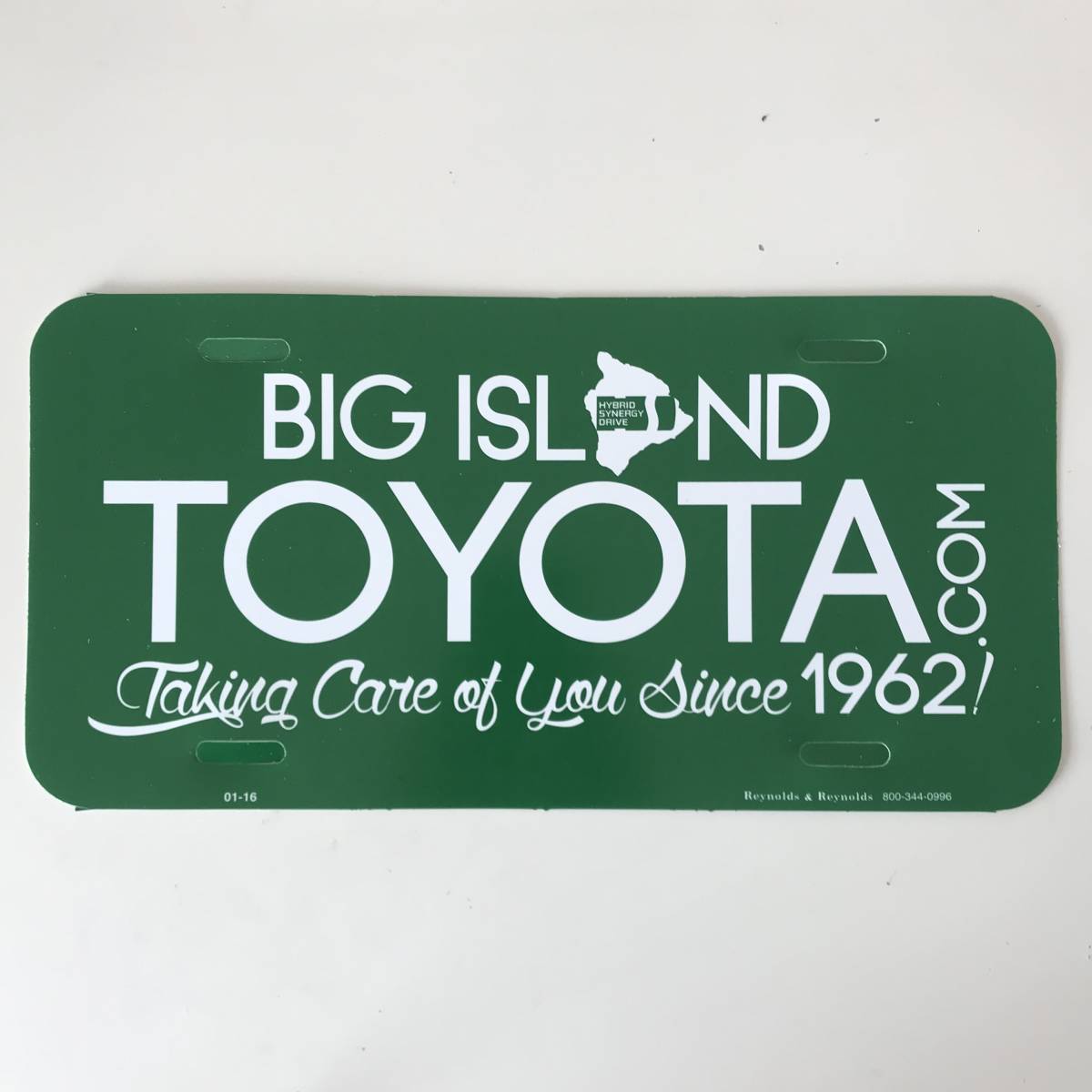 【未使用】BIG ISLAND TOYOTA ハワイ ハワイ島 ビッグアイランド トヨタ ナンバー インナープレート HILIFE UDOWN ...