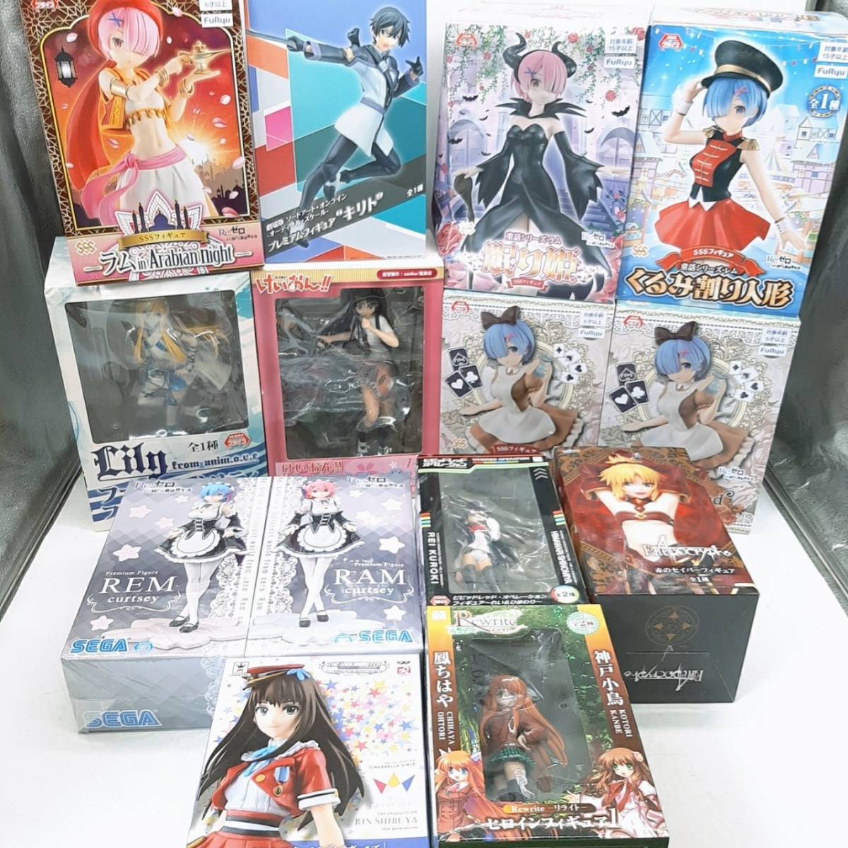 【傷や汚れあり】j163【1円スタート】 アニメ フィギュア まとめ 大量 Re: ゼロから始める異世界生活 アイドルマスター 他 現状品 の ...