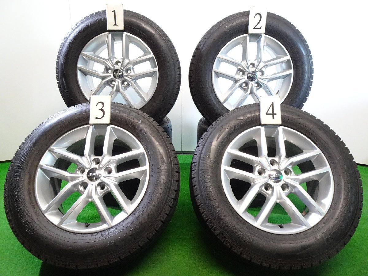 【傷や汚れあり】4本 Jeep WK36 グランドチェロキー 純正 18インチ 8J +56.4 5H PCD127 スタッドレス ...