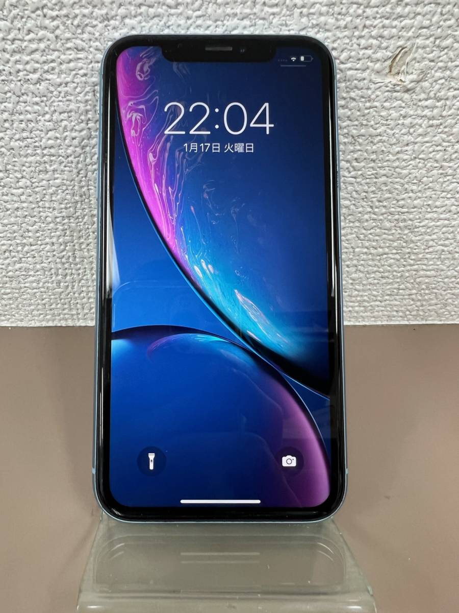【傷や汚れあり】【極美品/SIMフリー】iPhone XR 128GB ブルー au 判定〇 SIMロック解除済み 最大容量78％【1円スタート】 の落札情報詳細| ヤフオク落札価格情報 オークフリー