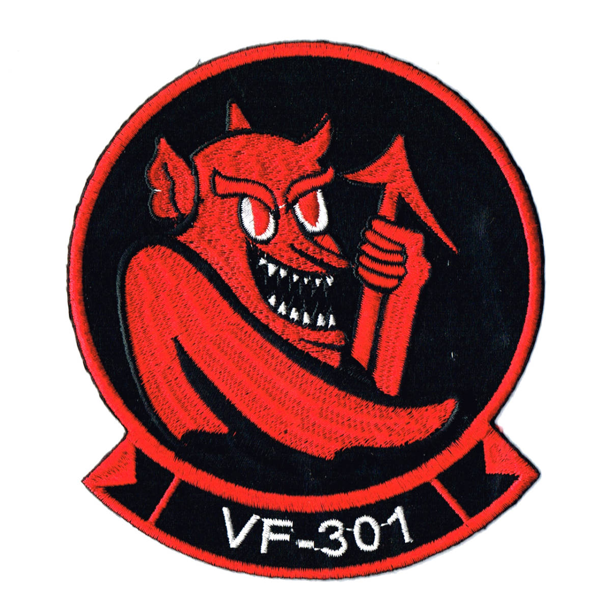 【未使用】米軍 ワッペン 海軍 USN パッチ VF-301 Fighter Squadron 301 DEVIL DISCIPLES N-1 ...