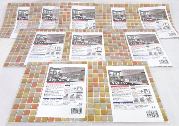 【未使用】送料300円(税込) fm295 3Dタイルシール 貼るだけタイル シールタイプ(2枚組) オレンジ 10点【シンオク】の落札情報 ...