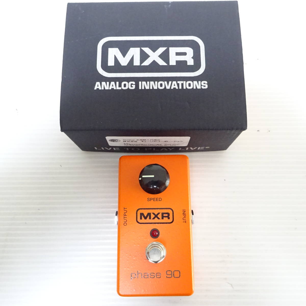 【目立った傷や汚れなし】【1772330-207】 箱付き美品 MXR M101 Phase 90 フェイザー オレンジ エフェクター 動作未 ...