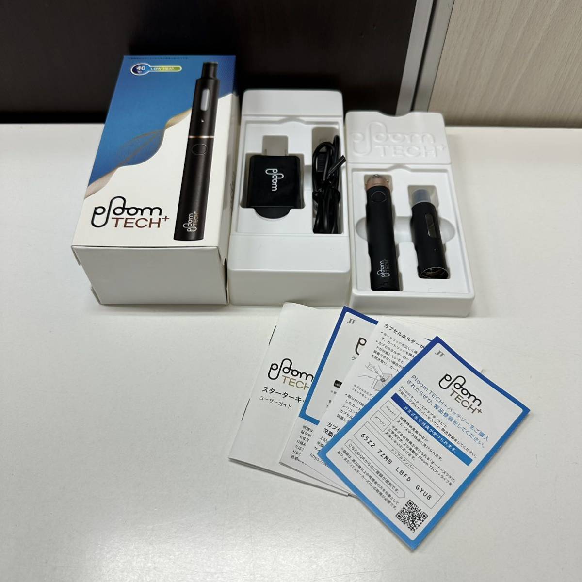 【目立った傷や汚れなし】【TF0210】PloomTECH + プルームテック＋ スターターキット 黒 ブラック 喫煙具 電子タバコ 美品 通電確認済み 消毒済みの落札情報詳細 - ヤフオク ...