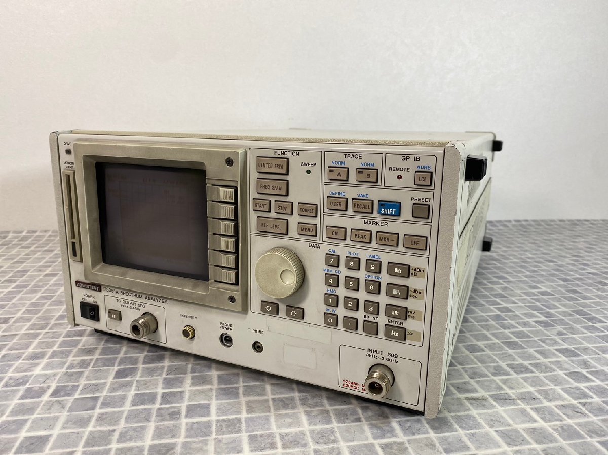 【傷や汚れあり】ADVANTEST/アドバンテスト「Q8384」OPTICAL SPECTRUM ANALYZER スペクトラムアナライザー ...