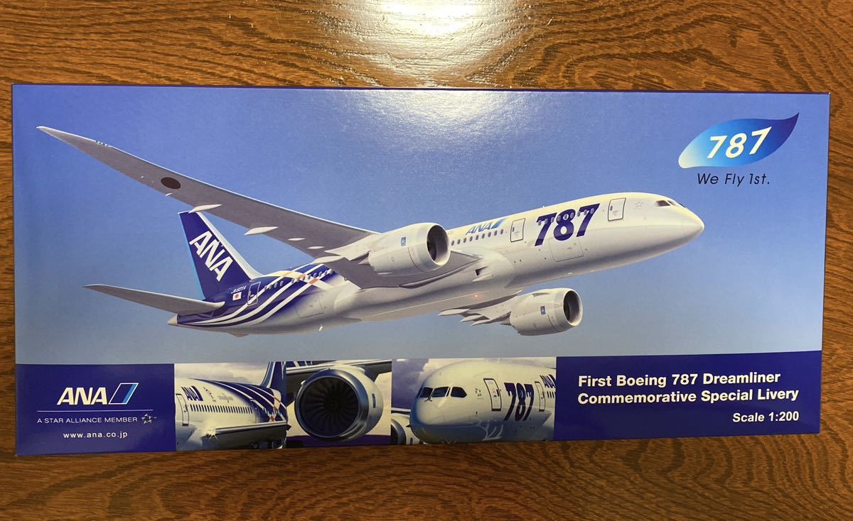 【未使用】ANA First Boeing 787 Dreamliner Commemorative Special Livery Scale 1:200 全日空 モデルプレーンの落札情報詳細 ...