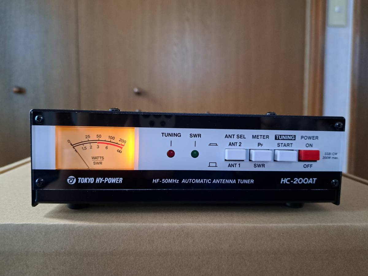 【やや傷や汚れあり】東京ハイパワー製 オートアンテナチューナー HC-200AT (1.8～54MHz) 200W（PEP/CW）中古美品 の ...