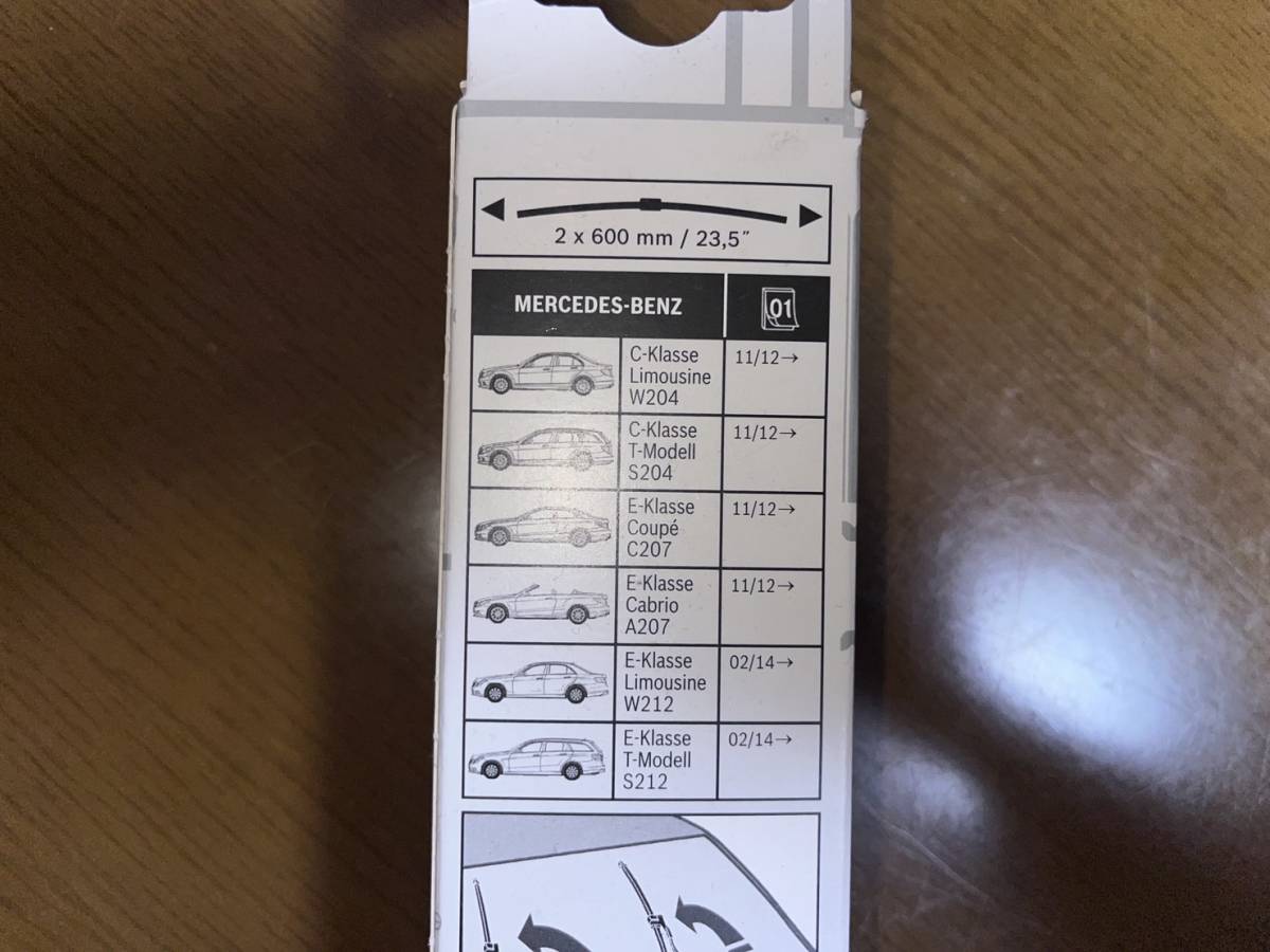 【未使用】メルセデスベンツ 純正 ワイパーブレード A2128201800 W204 S204 C207 A207 W212 S212 C ...