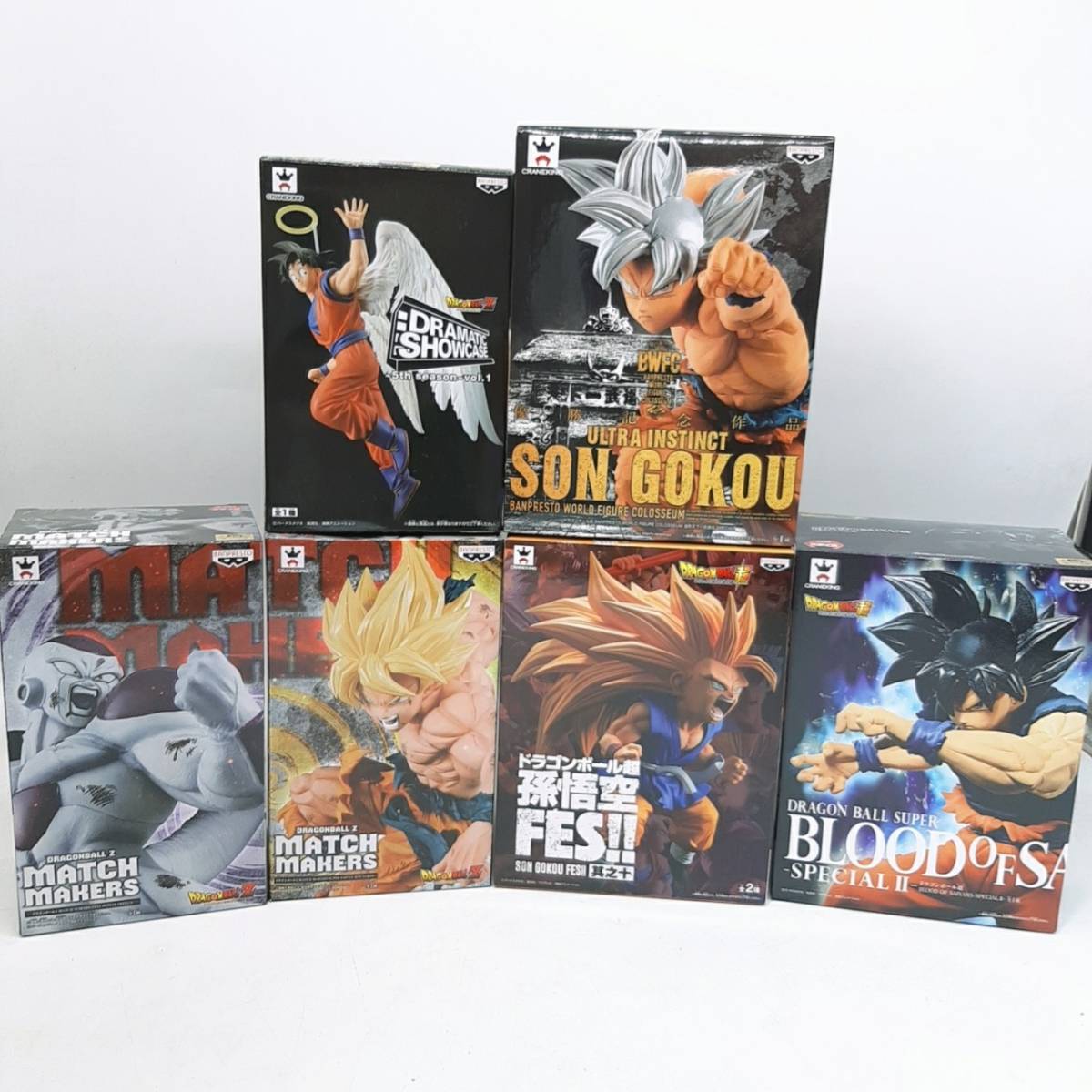 【傷や汚れあり】f493【1円スタート】 未開封ドラゴンボール フィギュア まとめ 6点 BWFC MATCH MAKERS 孫悟空 FES などの落札情報詳細 - ヤフオク落札価格情報 オークフリー