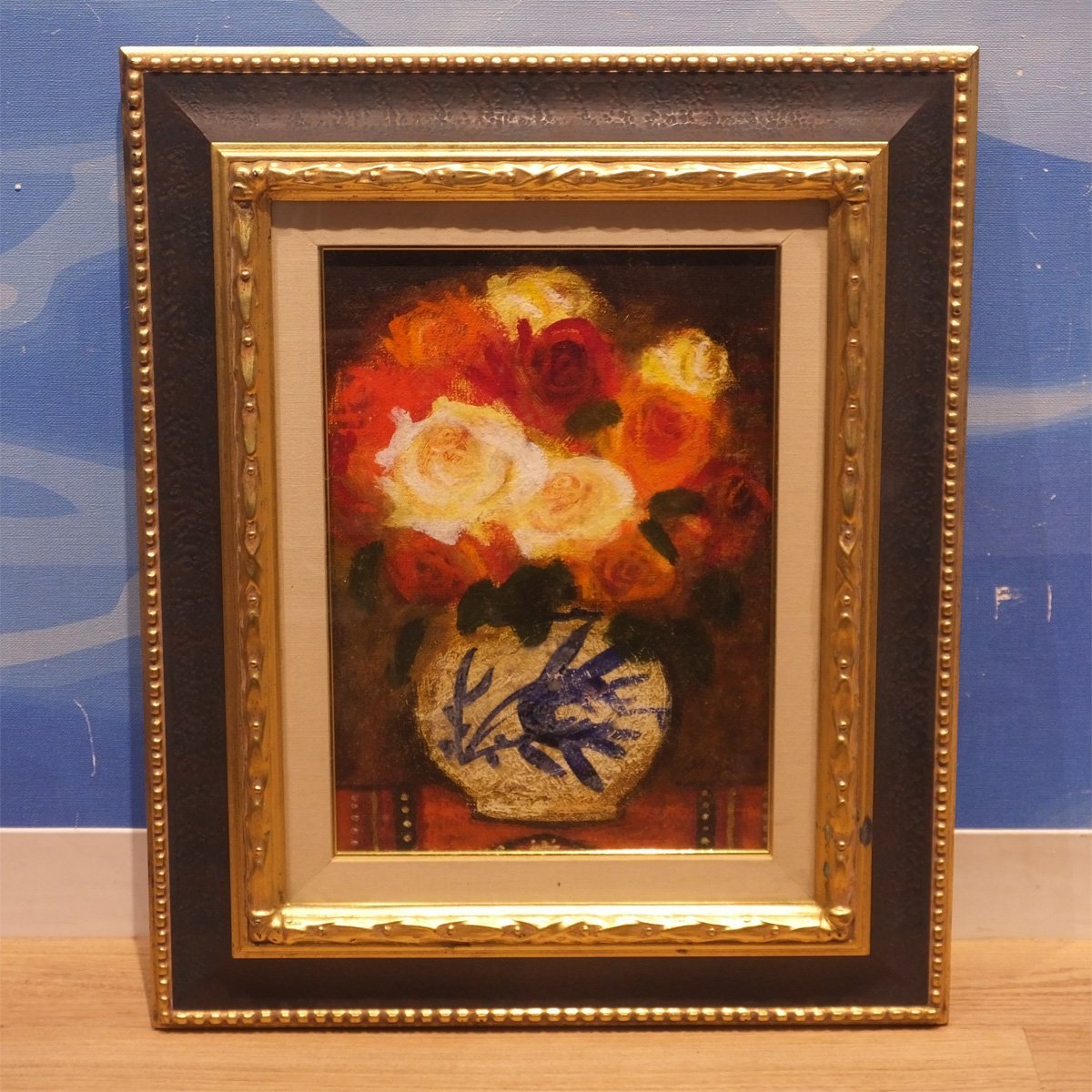 【傷や汚れあり】1円～ おたからや xm415 清原啓一 季朝壷の薔薇 油彩F4号 静物画 花 バラ 油絵 原画の落札情報詳細 - ヤフオク ...