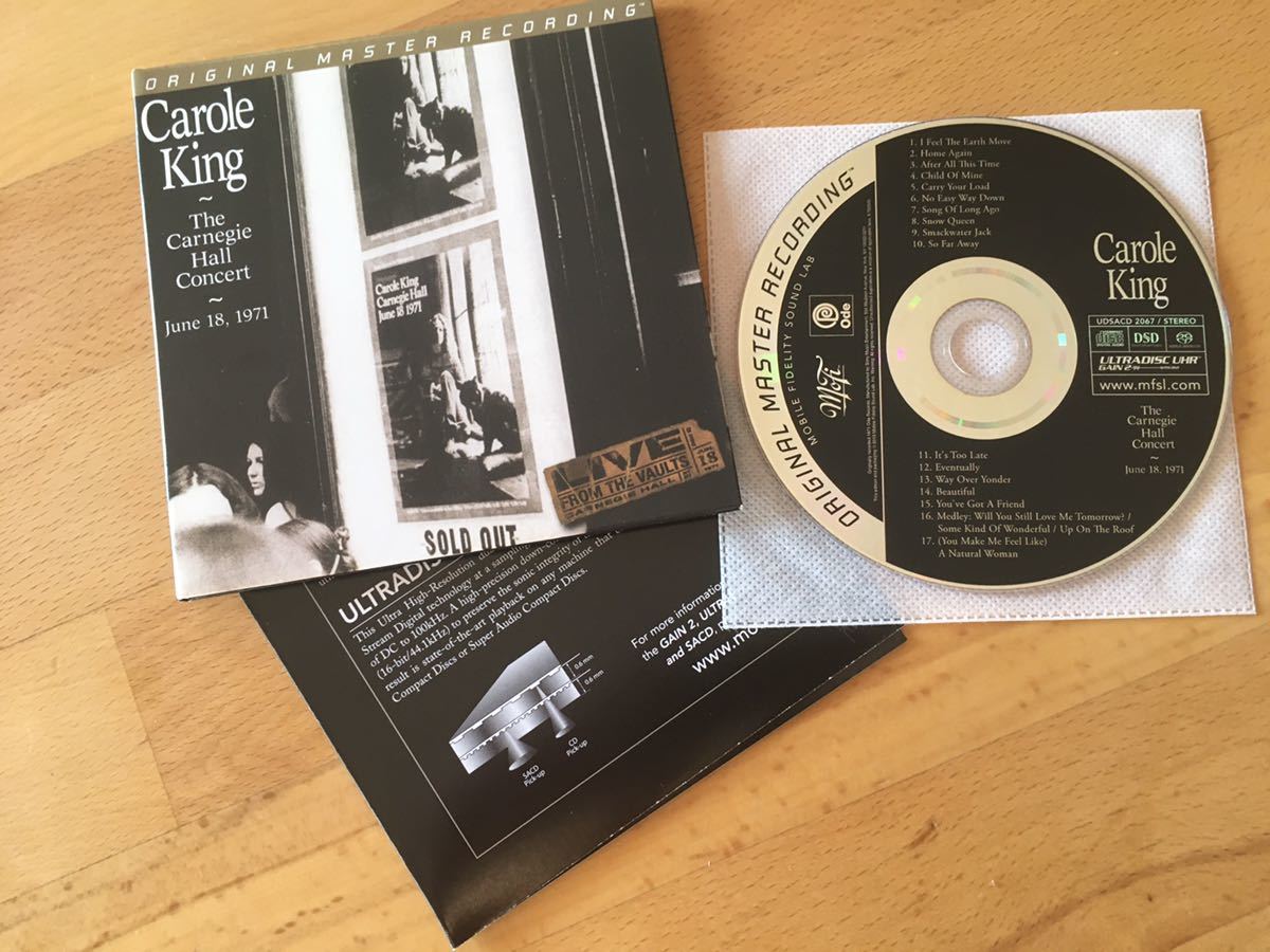【目立った傷や汚れなし】Carole King / The Carnegie Hall Concert ~ June 18, 1971(Hybrid SACD)キャロル・キング(Mobile ...