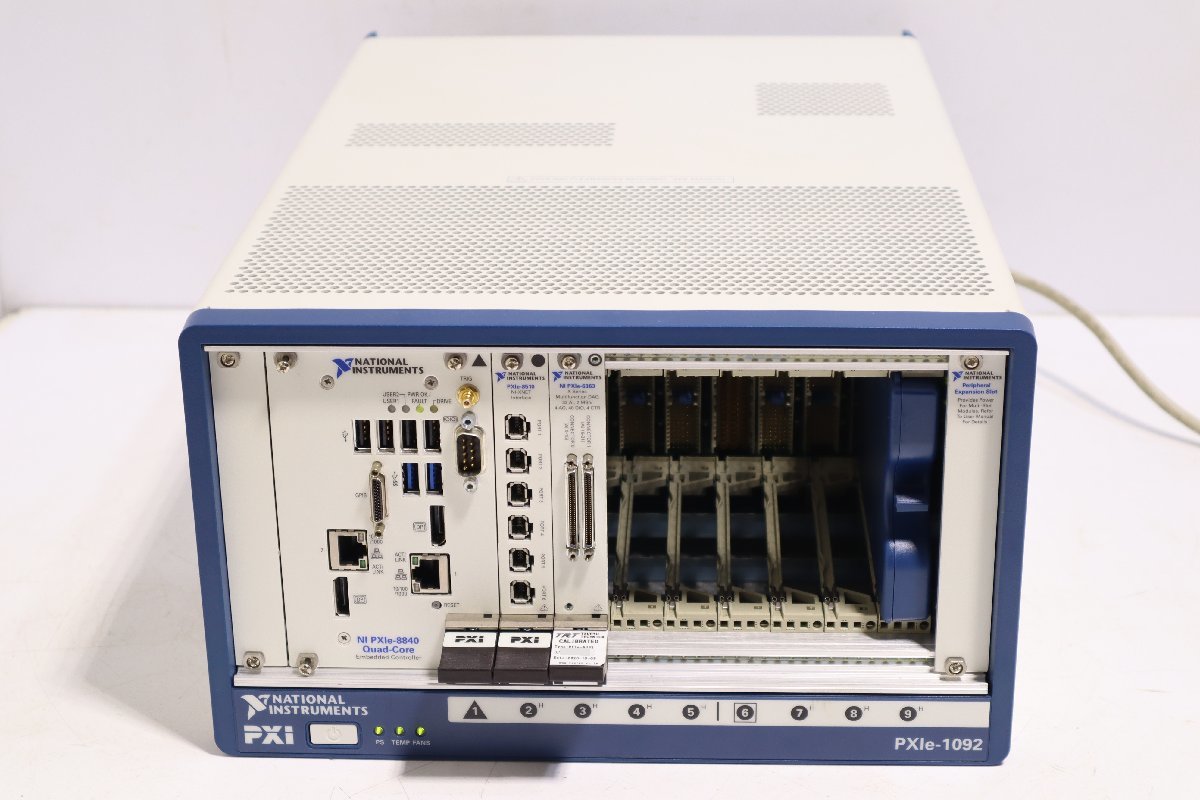 【傷や汚れあり】140☆NATIONAL INSTRUMENTS PXi PXIe-1092/8840/8510/6363 100V 3X ...