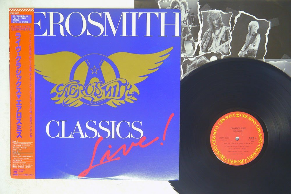 【目立った傷や汚れなし】国内盤 帯 AEROSMITH/CLASSICS LIVE/CBS/SONY 28AP 3170の落札情報詳細 ...