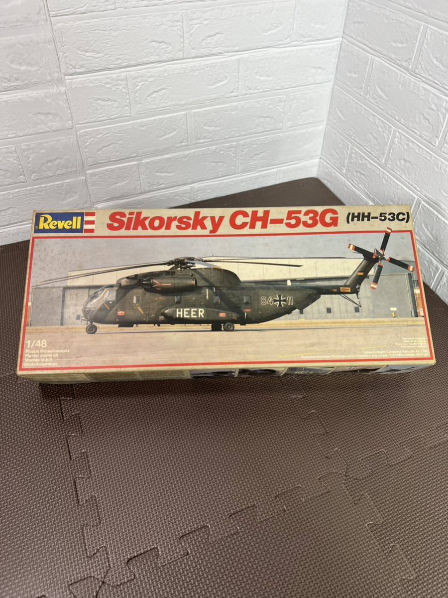 【未使用に近い】CH-53G Sikorsky 1/48 HH-53C Revell / ヘリコプター 未組立 シードラゴン エルガイム 当時 ...