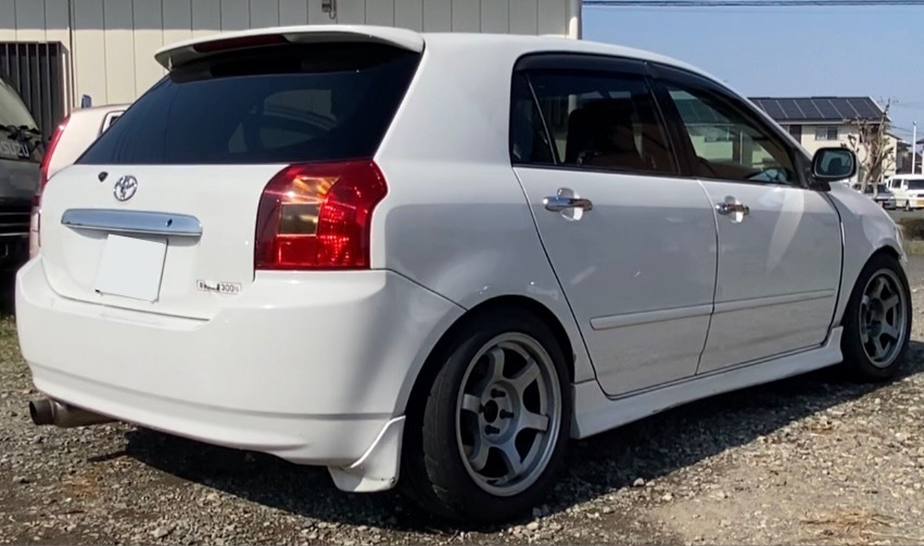 【走行距離 109,500 km】トヨタ ZZE123 アレックス RS180 2ZZ 6速MT 車重1060kg 190馬力 4ナンバー登録 ...