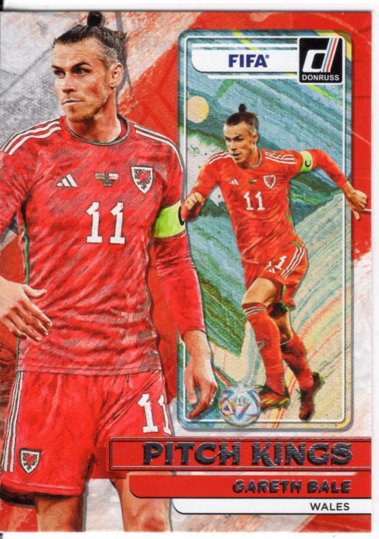 【目立った傷や汚れなし】2022-23 Donruss Soccer FIFA Pitch Kings Gareth Bale SILVER ...