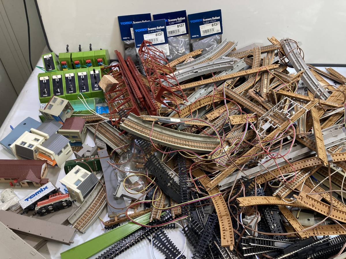 【全体的に状態が悪い】ジャンク 現状品 箱傷み有ります TOMIX 3034 ワイドレール化バラストキット（F）（PR（L）541（280 ...