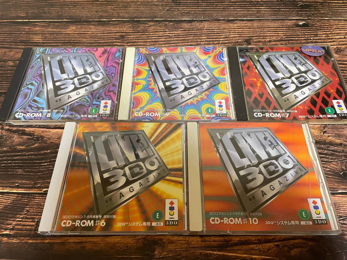 【やや傷や汚れあり】中古品 LIVE 3DO MAGAZINE CD-ROM #6 #7 #8 #9 #10 セット 3DOマガジン 情報号 ...