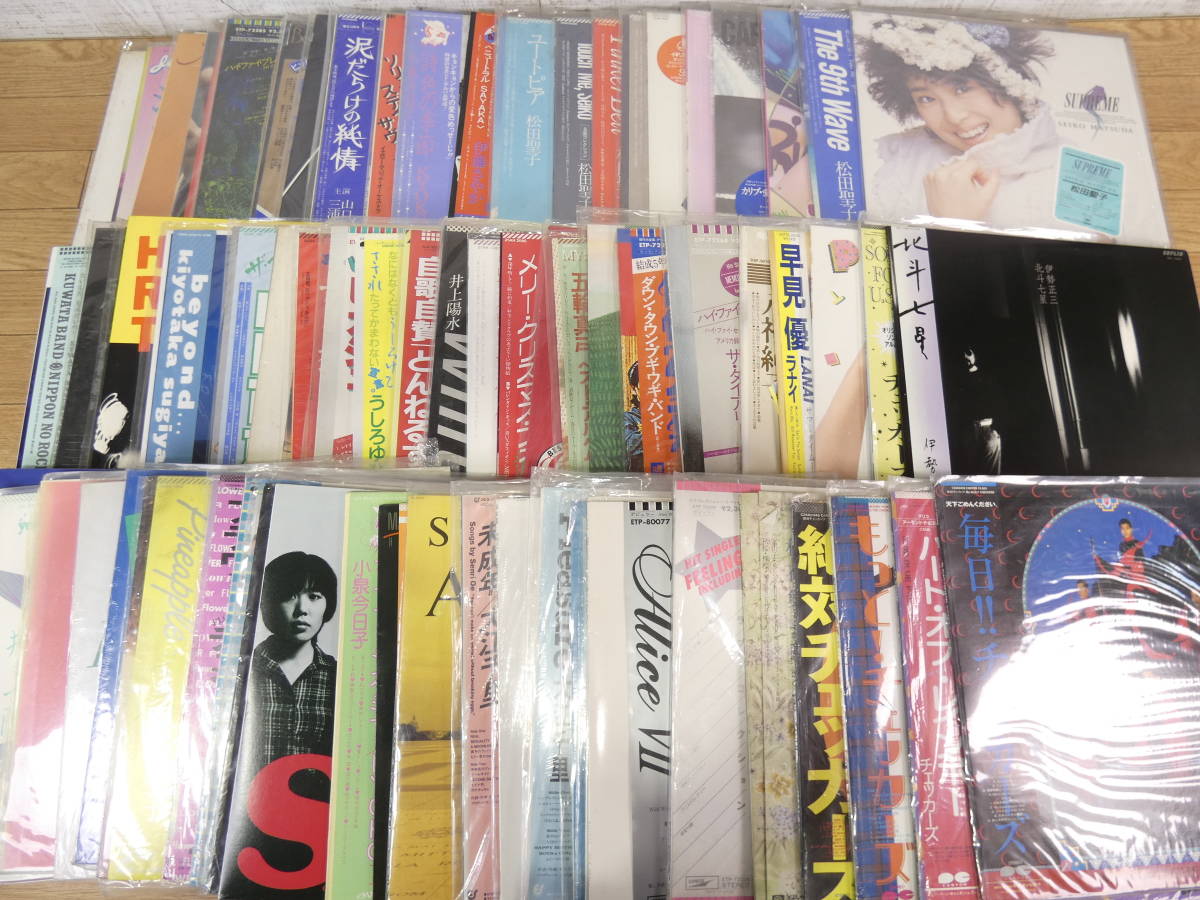 【傷や汚れあり】 邦楽 昭和アイドル アーティスト Lpレコード 60点以上まとめて チェッカーズ 山口百恵 とんねるず他 ※同梱不可