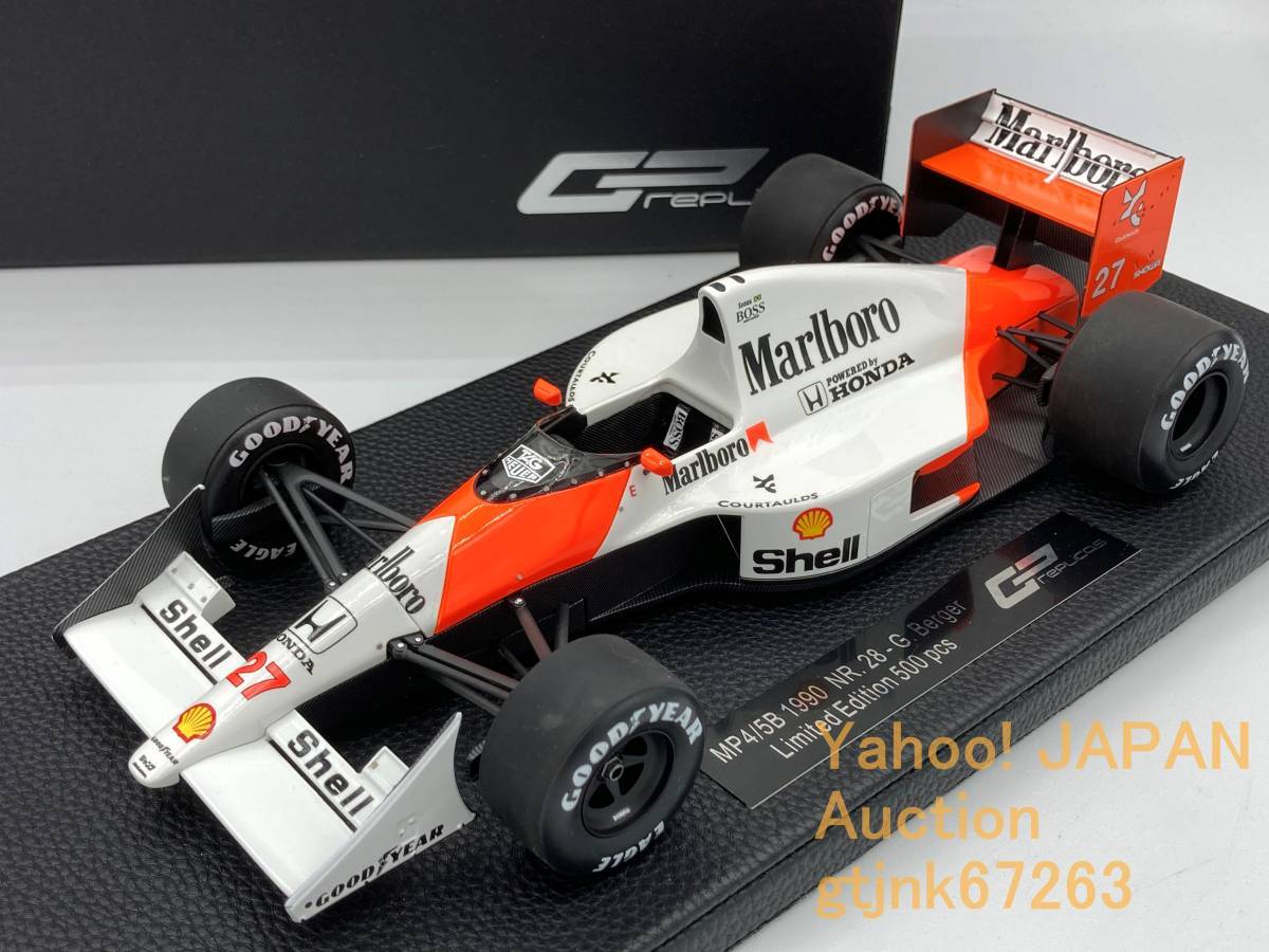 【未使用】【期間限定】 GP Replicas 1/18 マクラーレン ホンダ MP4/5B McLaren HONDA #27 A.セナ Marlboro加工 TOPMARQUES トップ ...